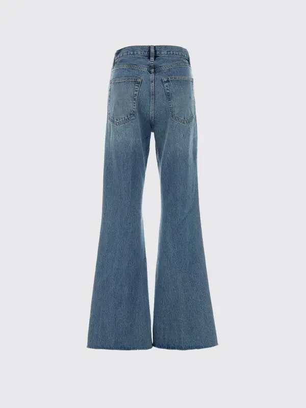 FRAME The Lax High-waisted Flared Jeans In Cotton Denim