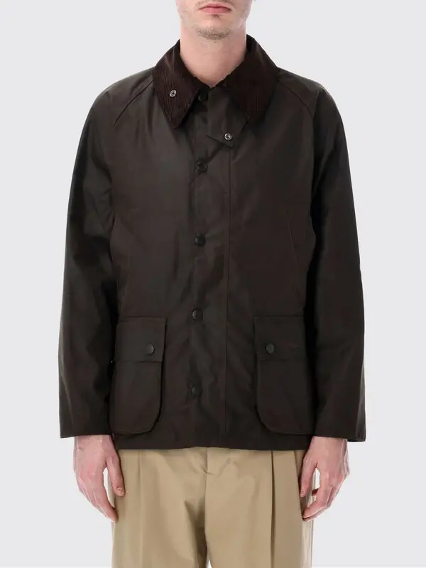 Barbour Bedale Waxed Cotton Jacket - Olive