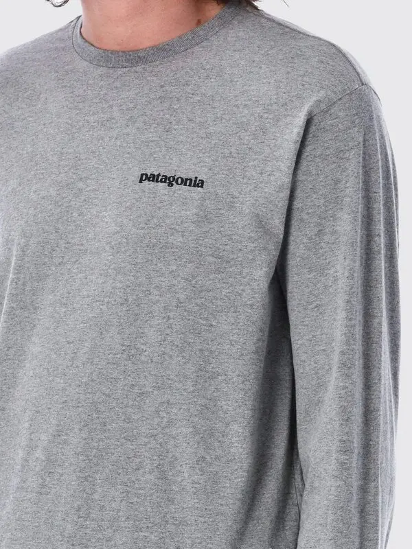 Patagonia T-shirt In Cotton Blend With Print - Grey