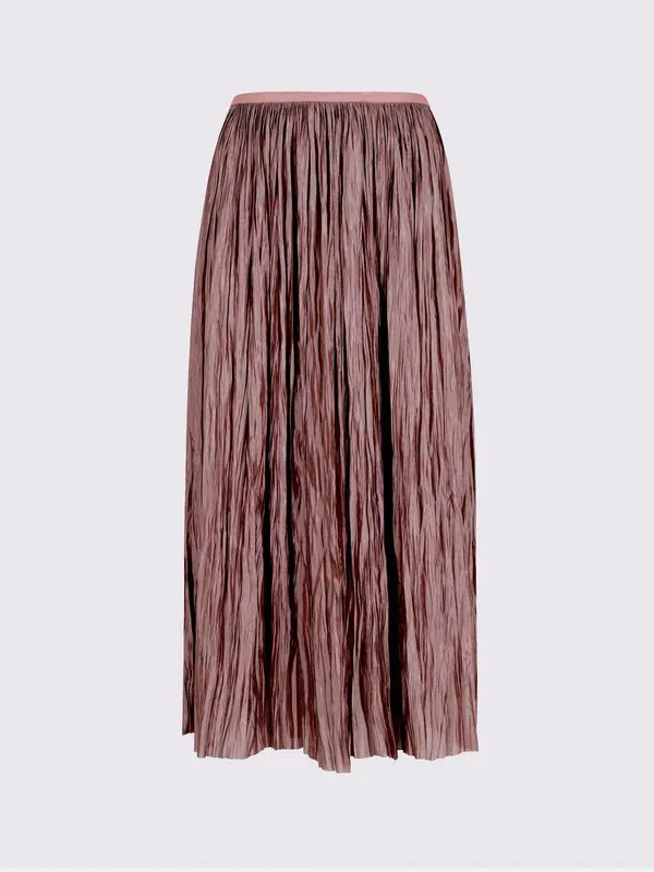 ROBERTO COLLINA Pleated Polyester Midi Skirt