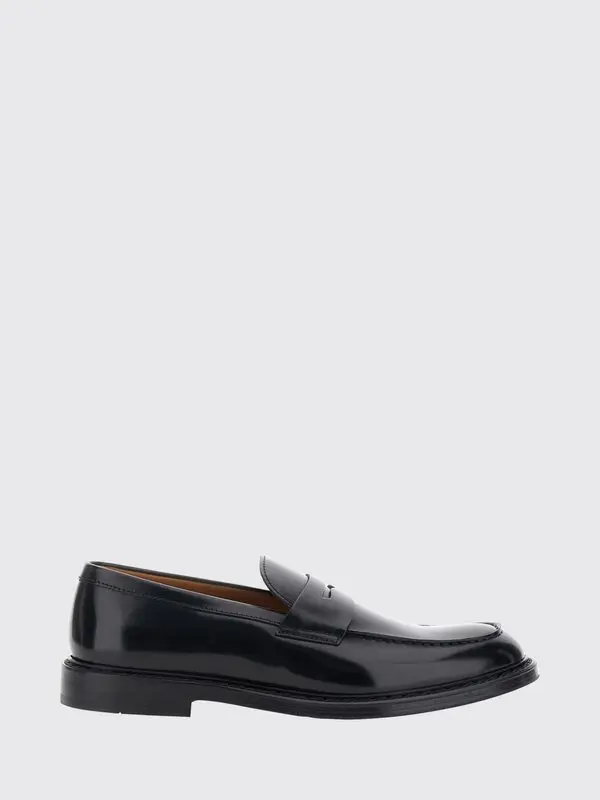DOUCAL'S Penny Loafers In Brushed Calfskin - Black
