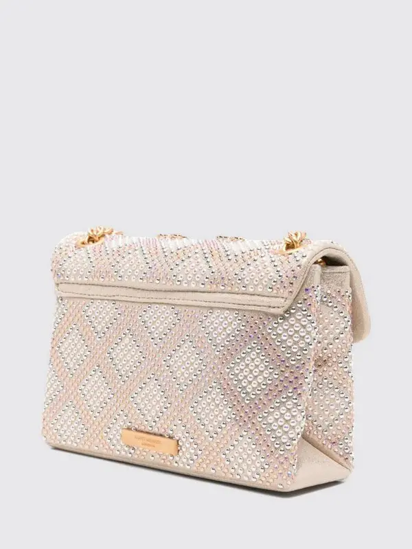 Kurt Geiger Kensington Mini Suede Bag With Rhinestones