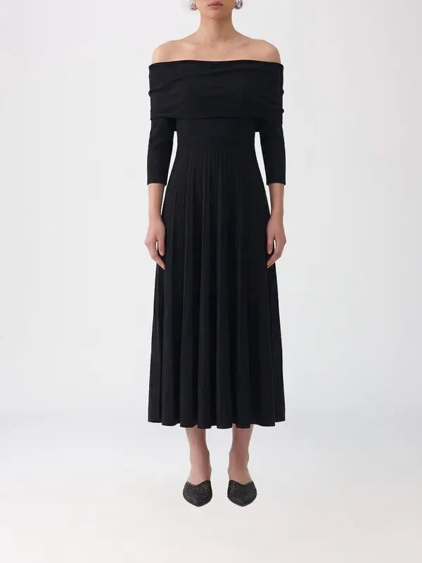 Norma Kamali Polyester Midi Dress - Black
