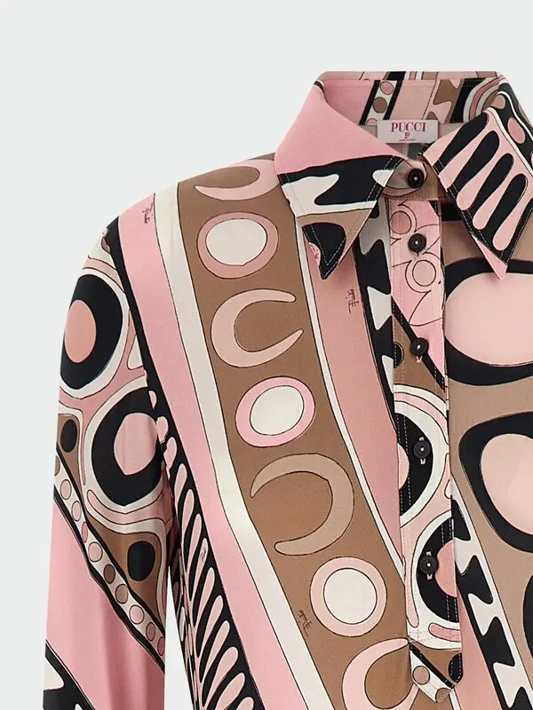 Emilio Pucci Printed Viscose Chemisier Dress