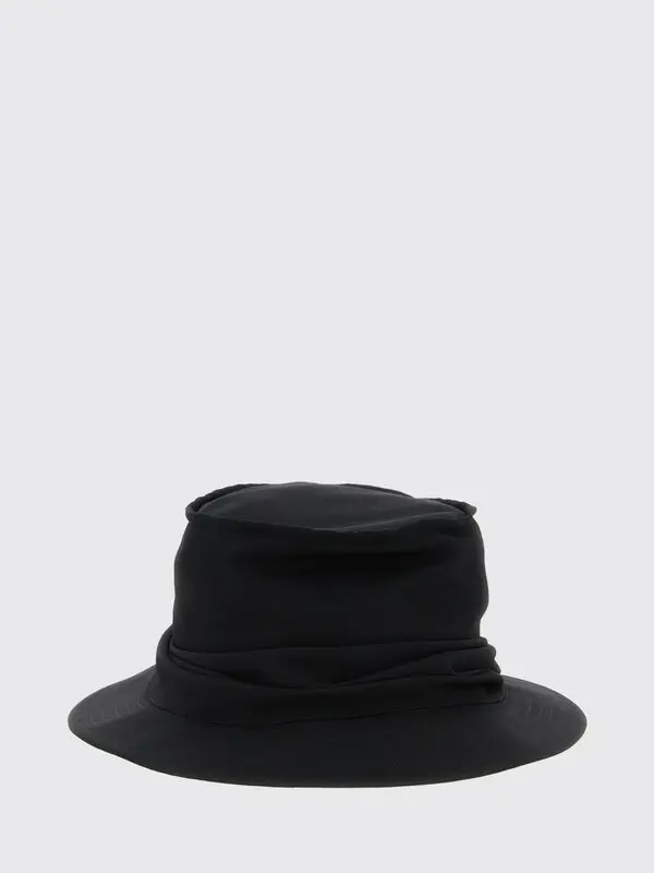 Yohji Yamamoto Wool Gabardine Bucket Hat With Medium Brim