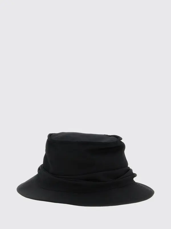 Yohji Yamamoto Wool Gabardine Bucket Hat With Medium Brim
