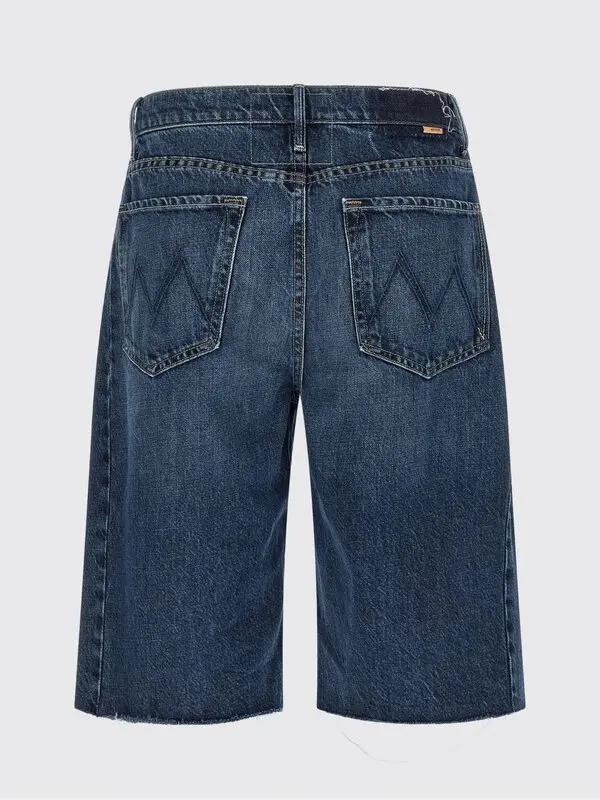 MOTHER High-waisted Knee-length Denim Shorts With Five-pocket Design