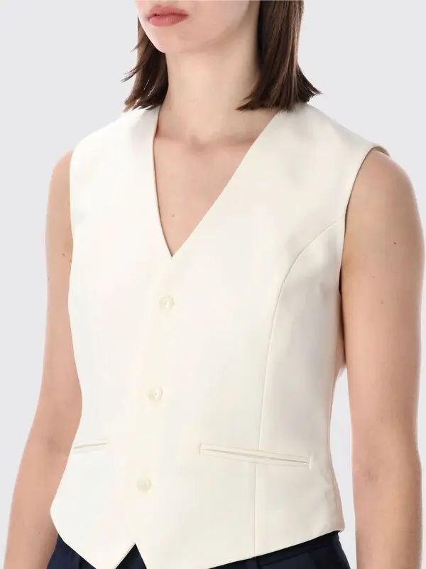 ANINE BING Slim Fit Wool-blend Tailored Vest