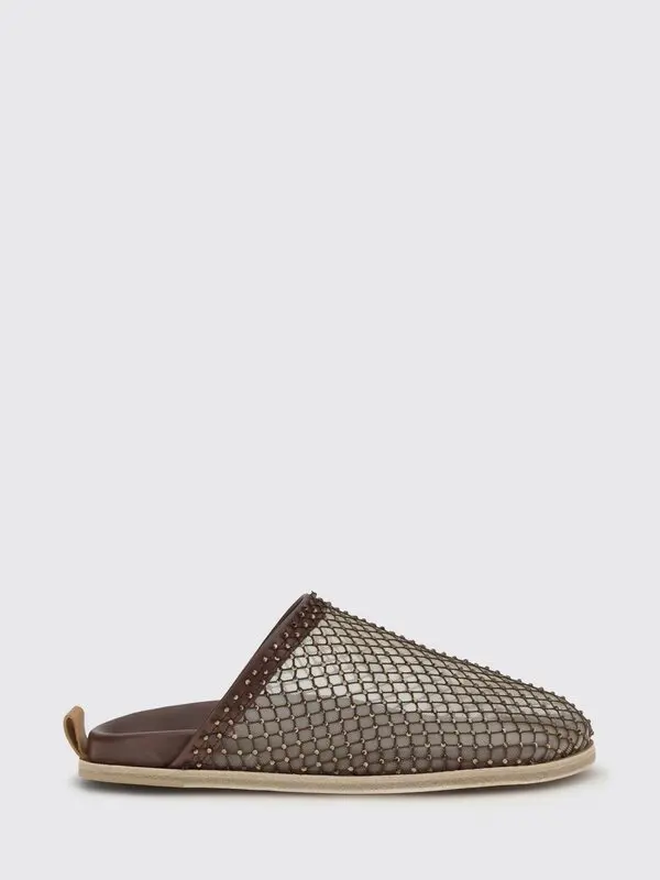 FORTE_FORTE Mesh Calfskin Sabots