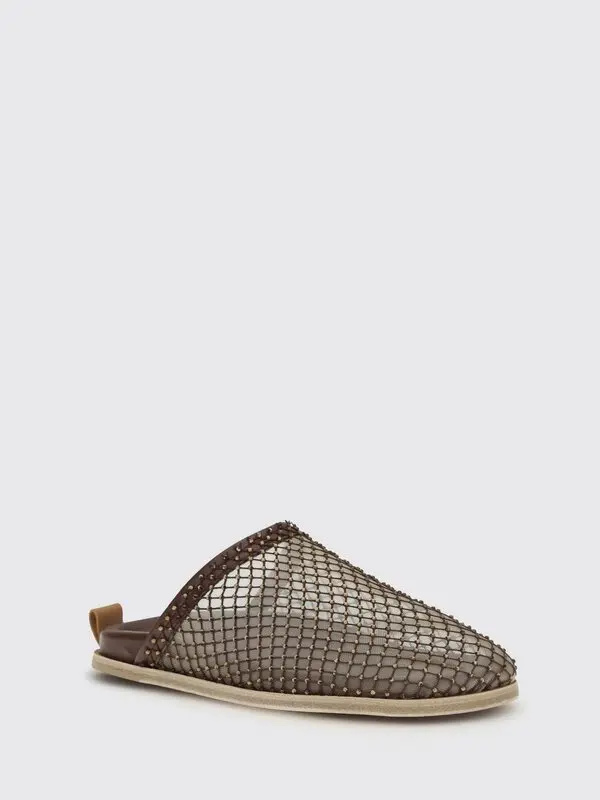 FORTE_FORTE Mesh Calfskin Sabots