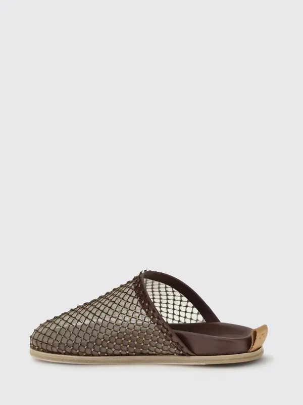 FORTE_FORTE Mesh Calfskin Sabots