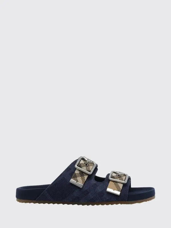 Burberry Check Embossed Suede Urchin Sandal