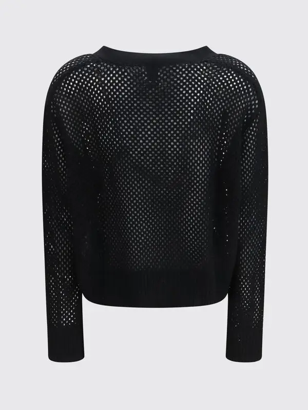 ALLUDE Open-knit Wool And Cashmere-blend V-neck Cardigan