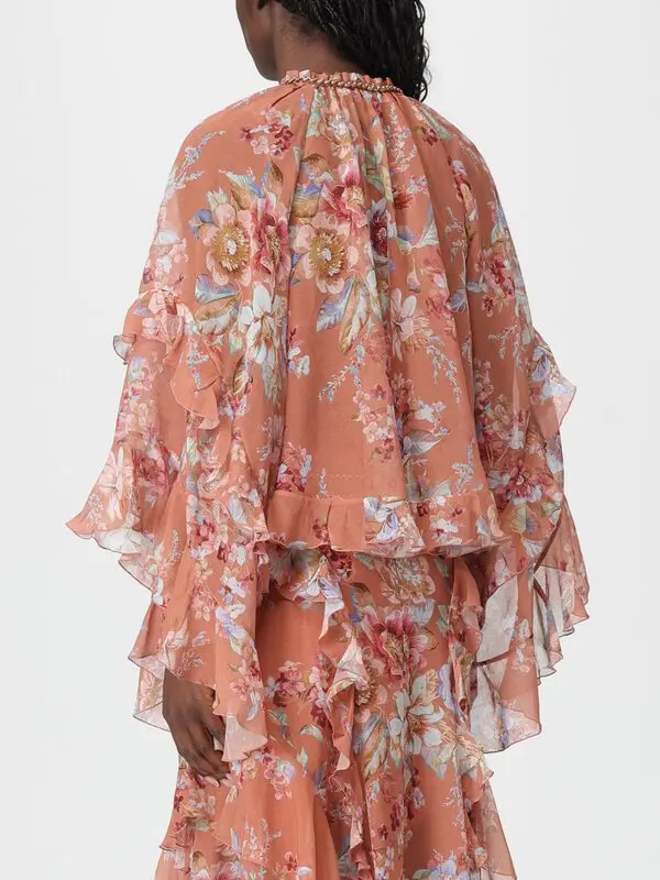Zimmermann Floral Ruffle Blouse