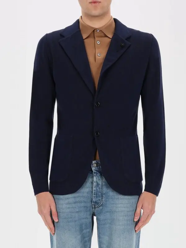 LARDINI Single-breasted Cotton Blazer