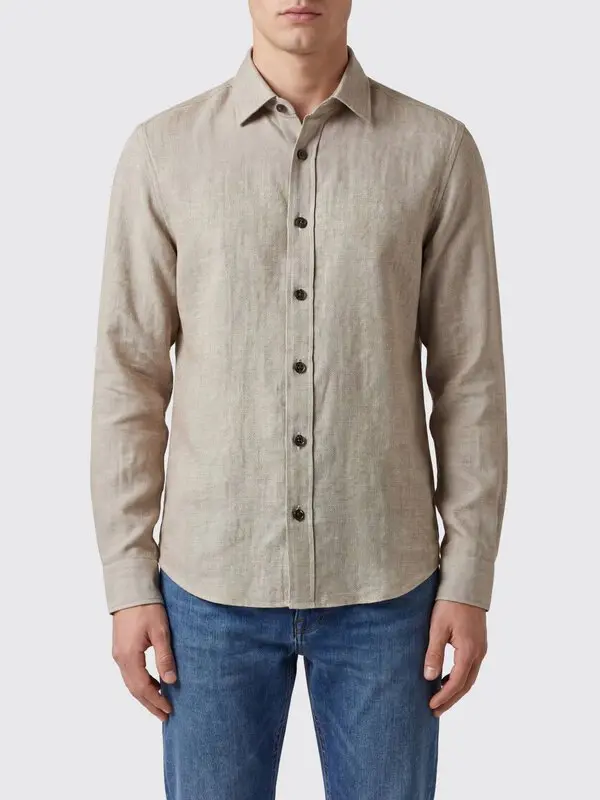 Zegna Shirt Jacket In Linen, Wool, Silk And Cashmere