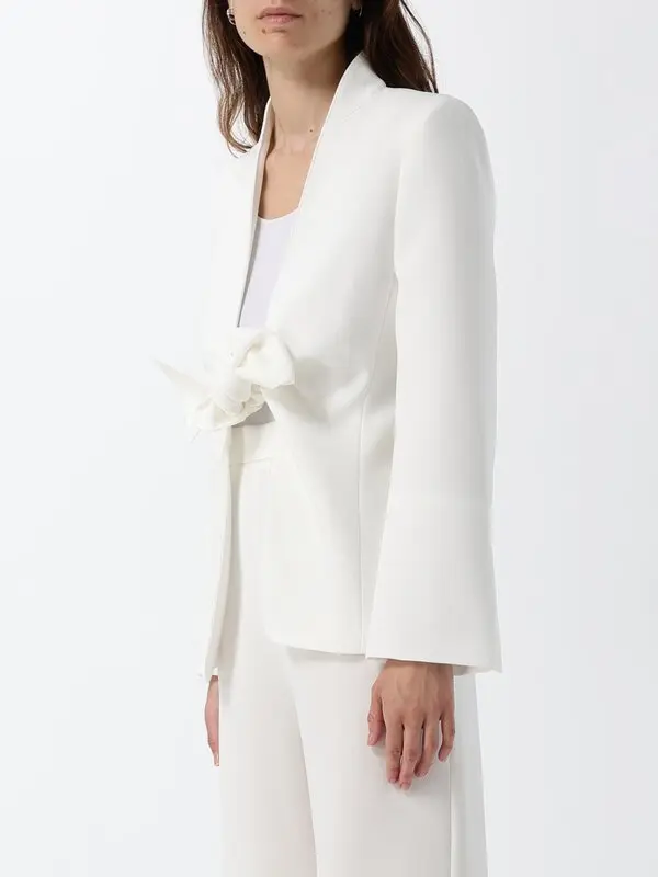 Max Mara Slim Fit Short Cady Blazer With Tie Fastening