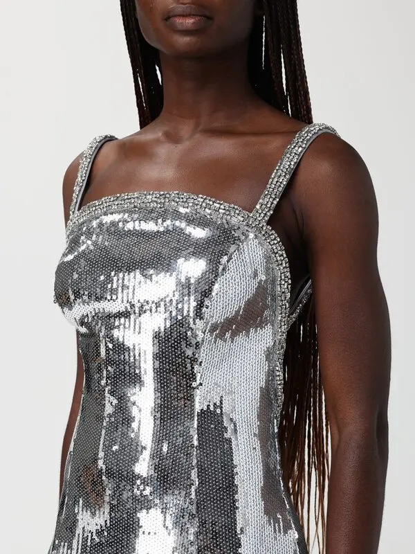 Rebecca Vallance Olympia Sequin Maxi Dress With Jeweled Straps