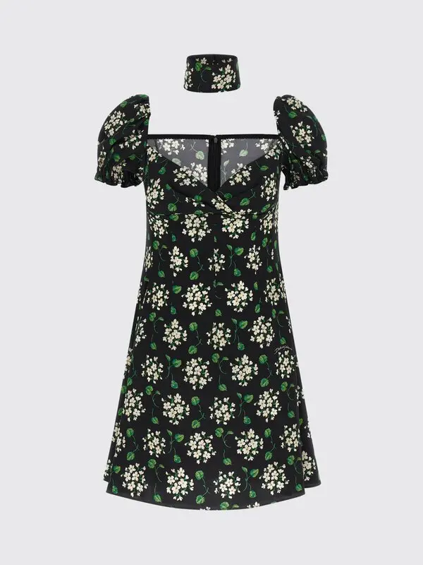 Dolce & Gabbana Printed Stretch Silk Mini Dress