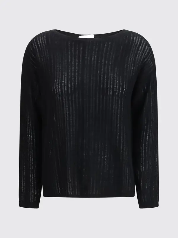 ALLUDE Cashmere Crew-neck Pullover - White