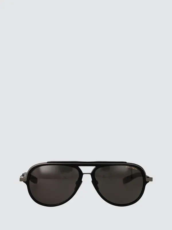 Dita Vintage Design Rectangular Metal Aviator Sunglasses