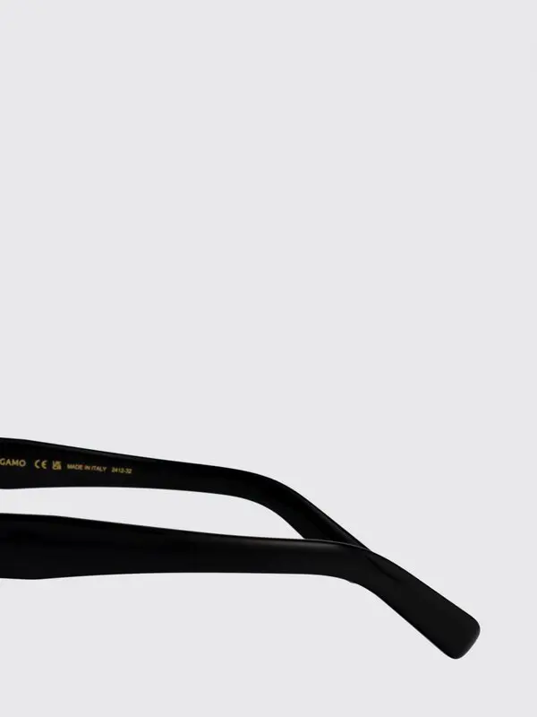 FERRAGAMO Rectangular Double Bridge Acetate Aviator Sunglasses