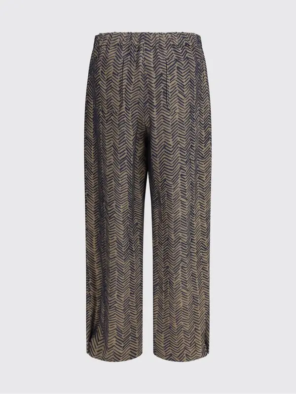 Giorgio Armani Viscose Trousers With Chevron Motif