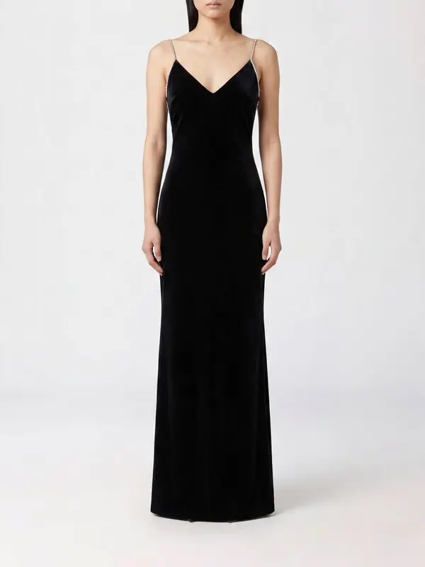TOM FORD Long Evening Gown With Jeweled Straps