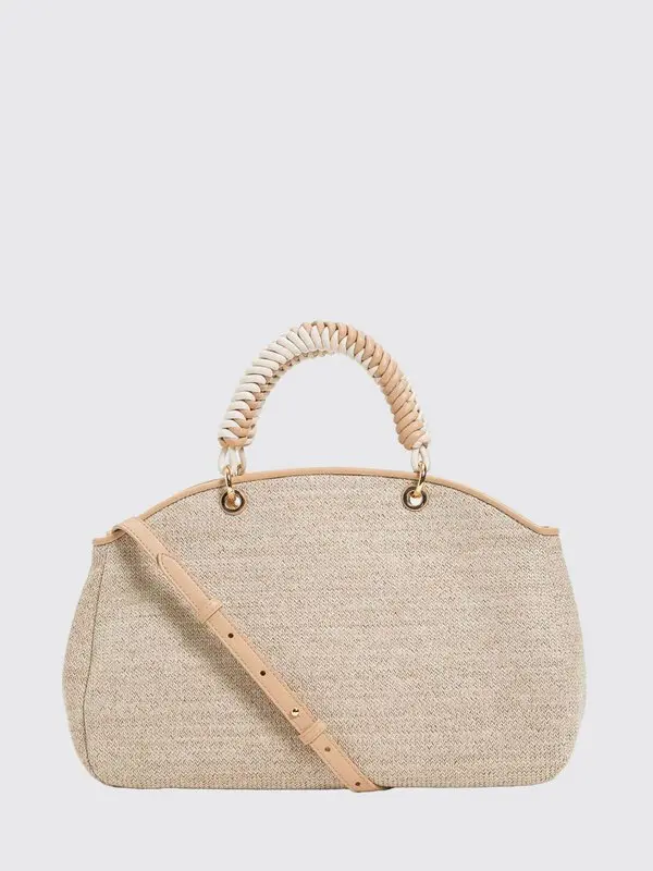 TWINSET Raffia Top Handle Bag