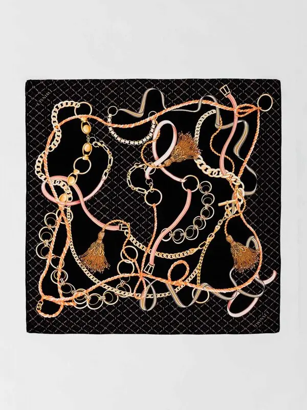 TWINSET Viscose Scarf With Chain Print