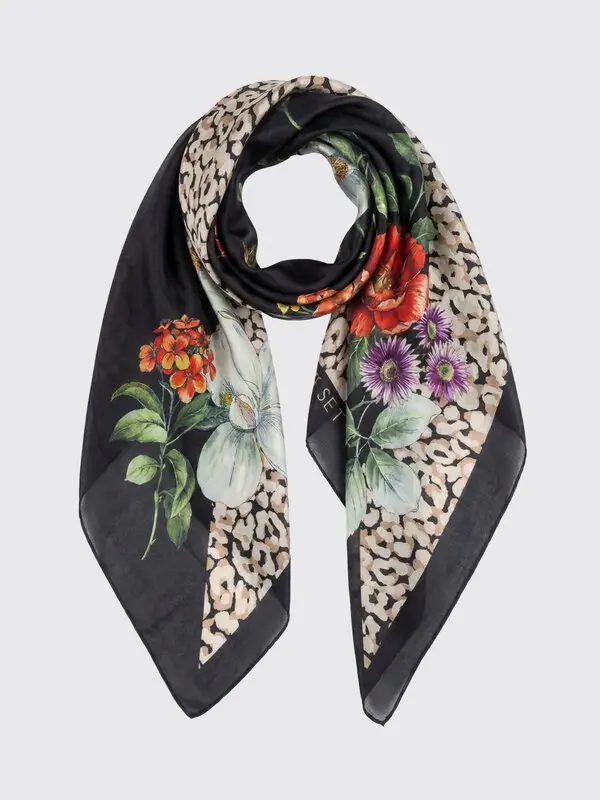 TWINSET Fabric Foulard With Floral Print - Multicolor