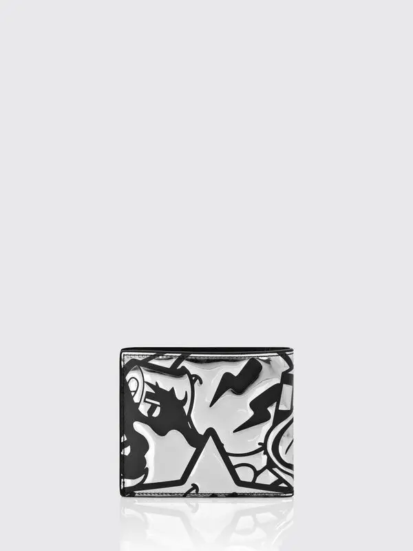 Philipp Plein Smile Calf Leather Wallet