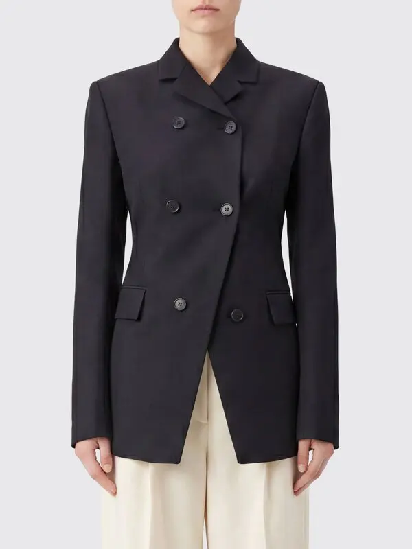 Khaite Double-breasted Wool Blazer With Peak Lapels And Flap Pockets