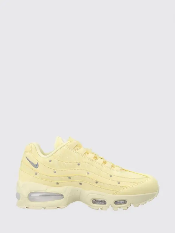 Nike Air Max 95 Big Bubble Leather Sneakers With Embroidery And Applied Studs - Yellow