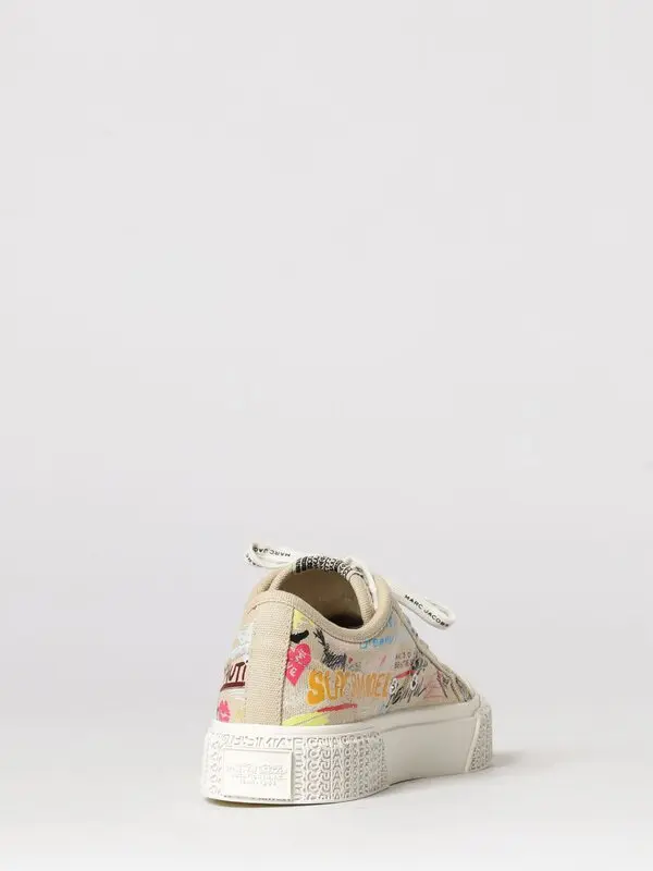 Marc Jacobs Punk Scribble Canvas Lace-up Sneakers