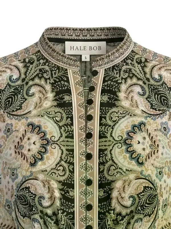 Hale Bob Eleanora Paisley-print Mini Dress - Black