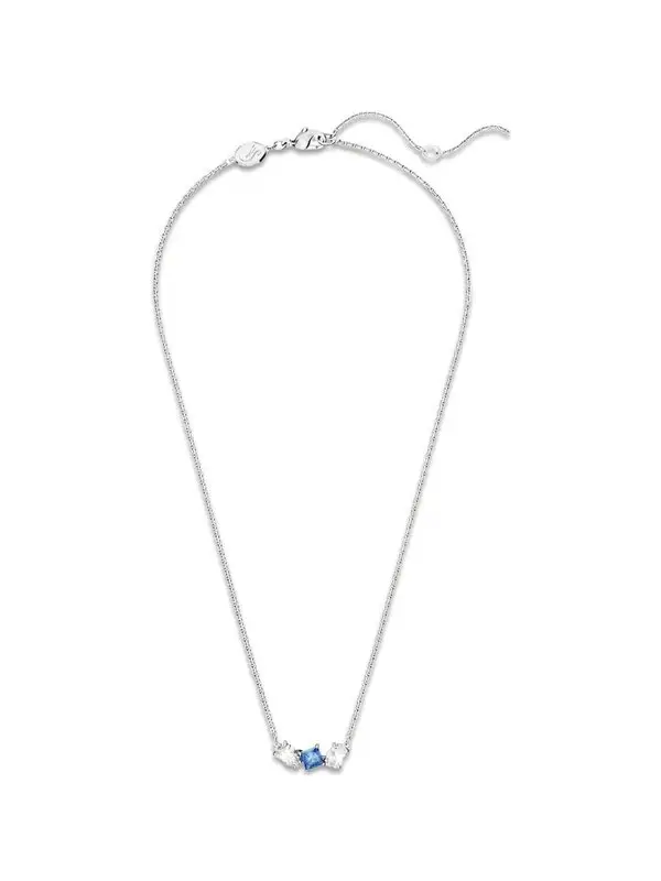 SWAROVSKI Mesmera Crystal-embellished Cable-link Necklace - Silver