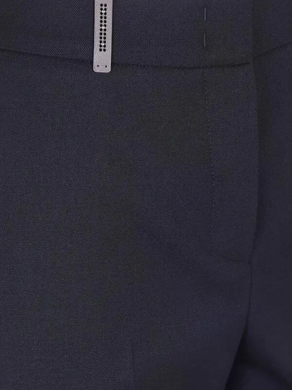 Peserico Bead-embellished Turn-up Trousers