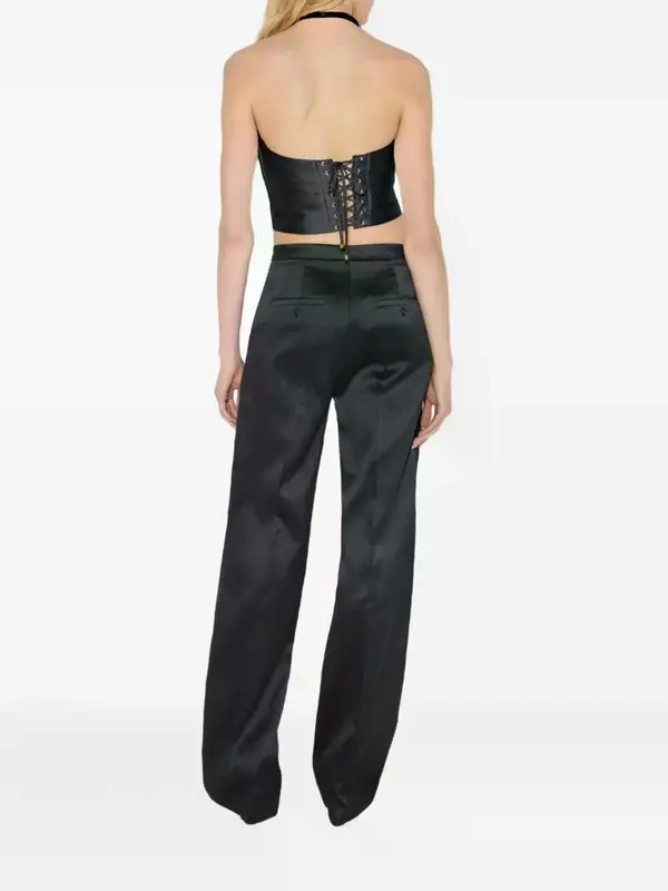 Elisabetta Franchi Gazar Off-the-shoulder Top With Tulle Veil