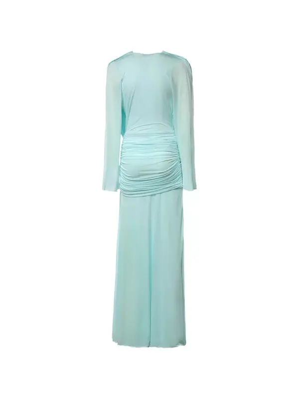 Christopher Esber Draped Long Sleeve Maxi Dress