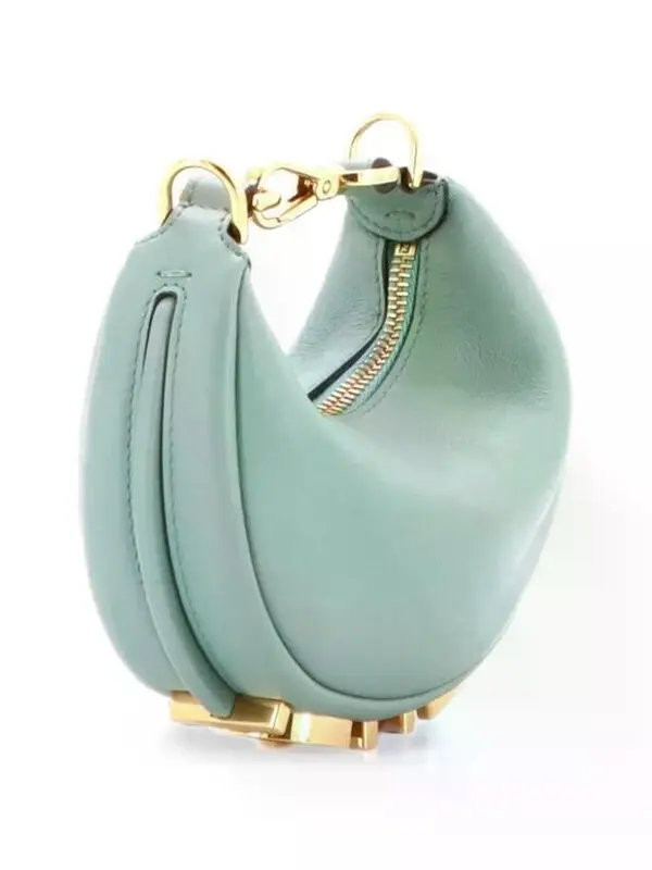 Fendi Fendigraphy Bag Leather Nano Hobo Bag