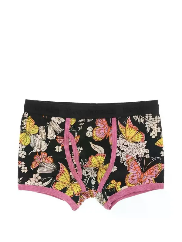 Dsquared2 Butterfly-print Ribbed Boxers