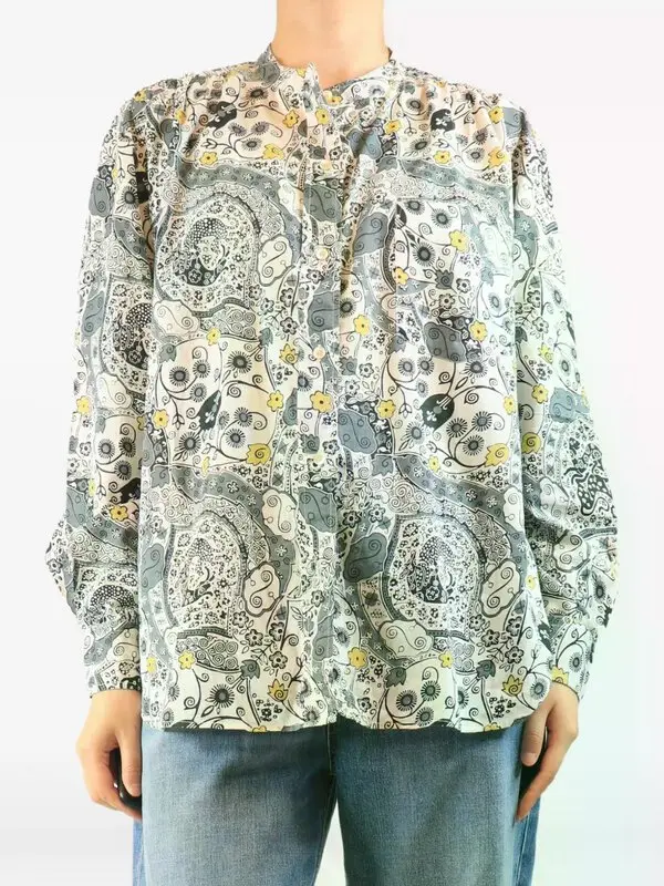 MARANT ETOILE Printed Cotton Blouse