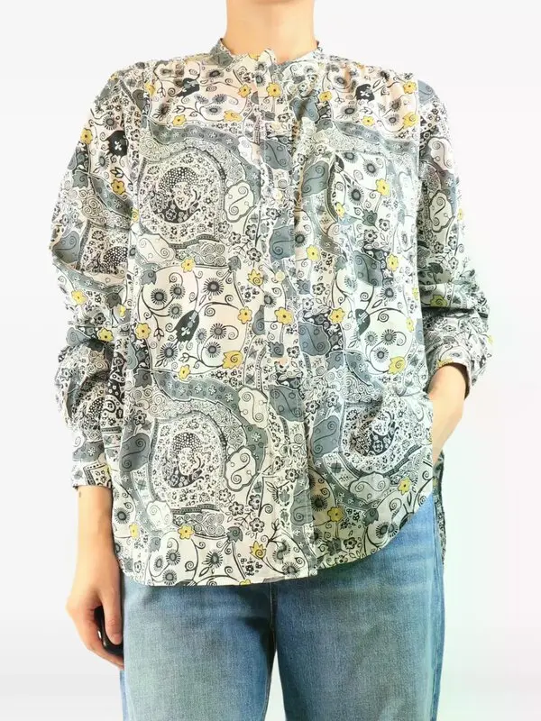 MARANT ETOILE Printed Cotton Blouse