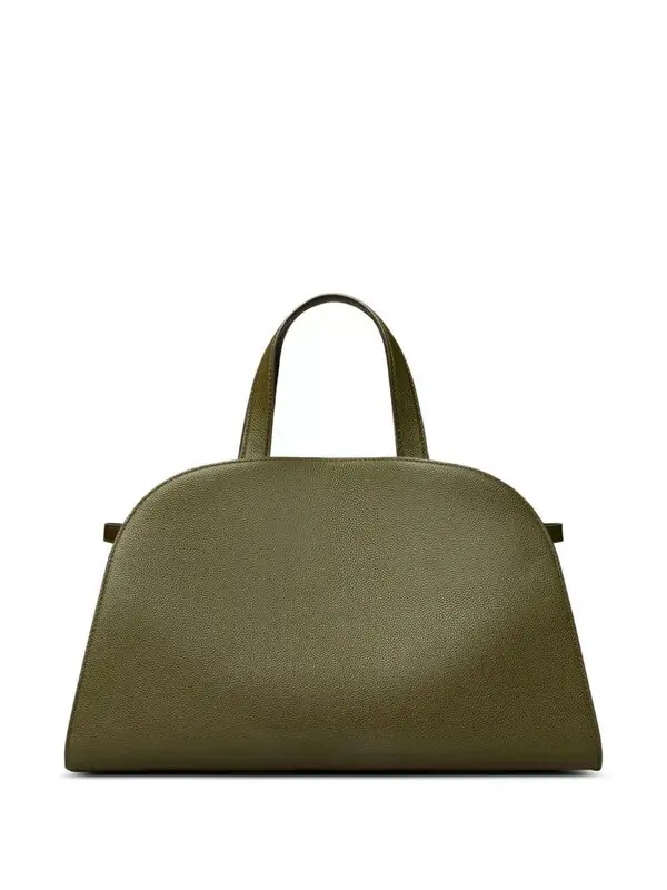 Tory Burch Romy Bauletto Pebbled Leather Tote Bag - Green