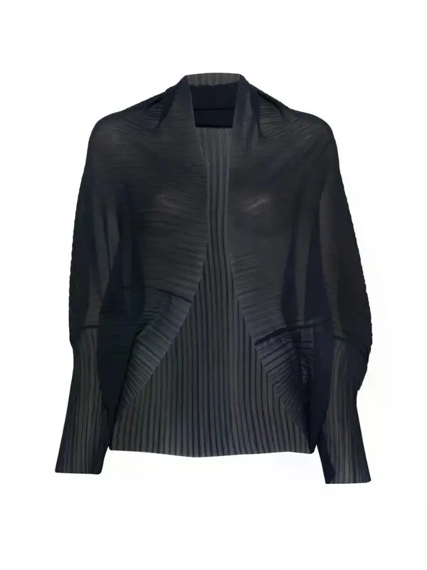 Max Mara Vesuvio Pleated Shrug - Blue
