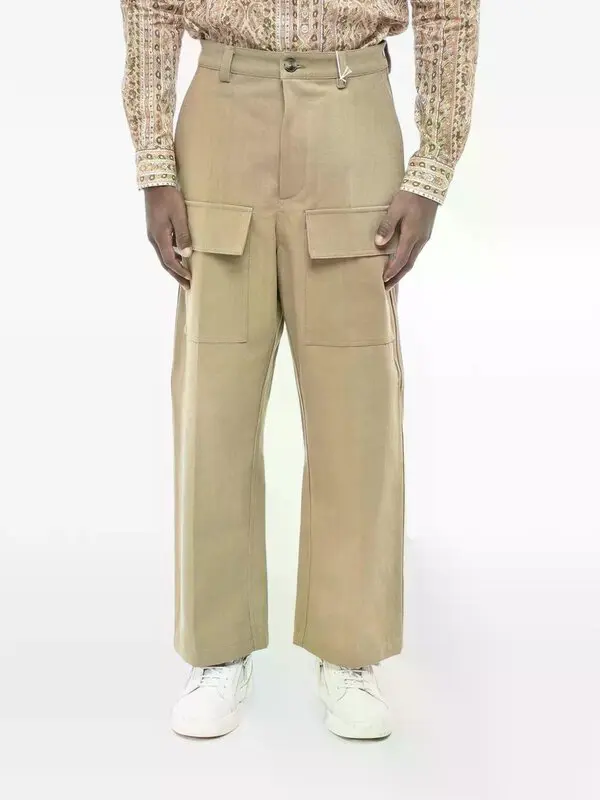 Valentino Garavani Patch-pocket Cargo Trousers - Neutrals