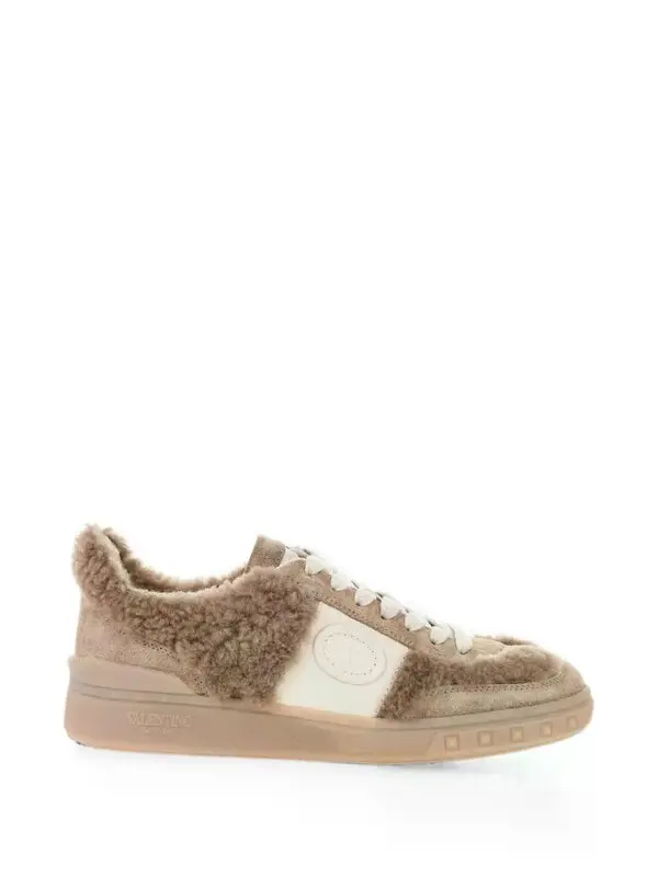 Valentino Garavani Shearling-trim Sneakers