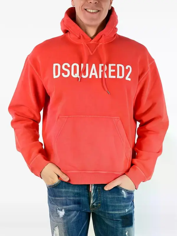 Dsquared2 Graphic Print Drawstring Hoodie