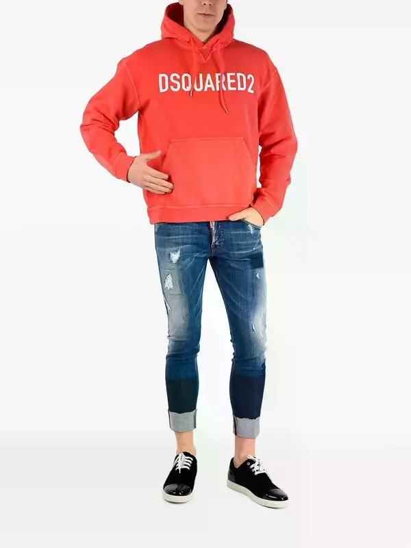 Dsquared2 Graphic Print Drawstring Hoodie